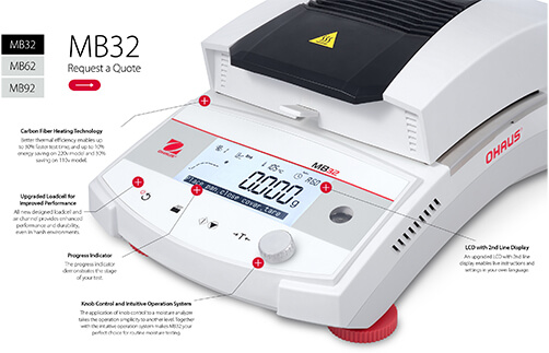 ¡Presentamos las Próxima Generación de Analizadoras de Humedad de la Serie MB de OHAUS | OHAUS